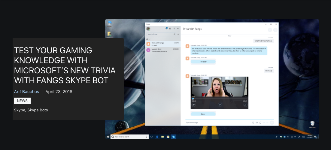 Skype Gamer Influencer “Gamer Trivia with Jesse Fangs” | Chris LeBron